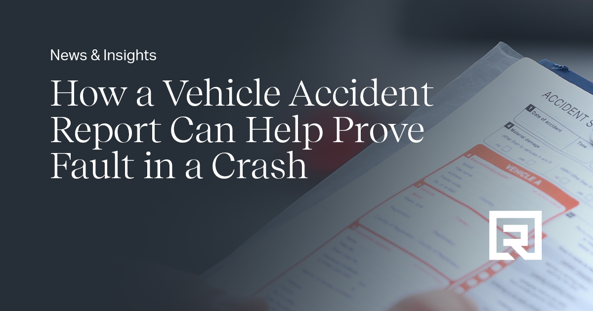 How a Vehicle Accident Report Can Help Prove Fault | Ramsey Law Group